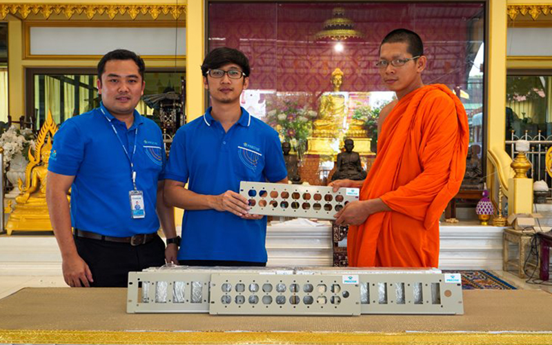 “Precise” Donates Faceplates for Electrical Outlets to Wat ThianThawai ...