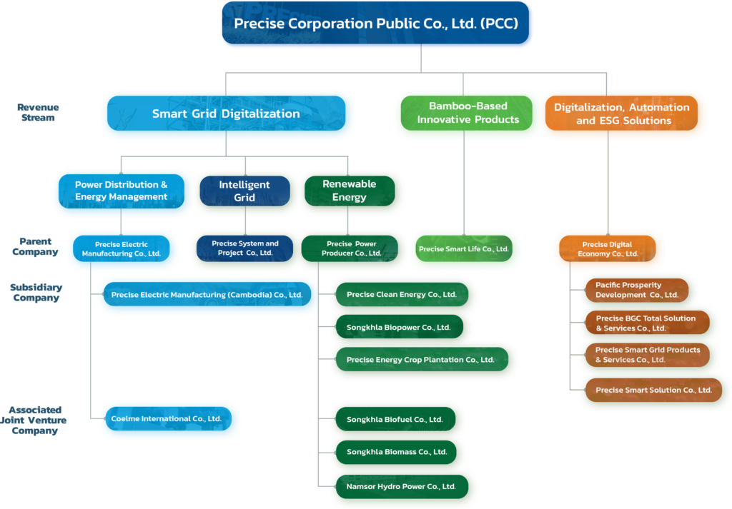 Business Structure - Precise Corporation Public Company Limited (PCC)